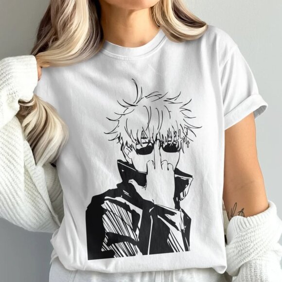 Gildan | Tops | Gojo Satoru Tshirt Jujutsu Kaisen Tshirt Best Anime ...